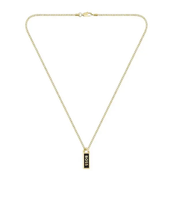 BOSS Gold-tone Necklace With Logo Pendant - Assorted Pre Pack