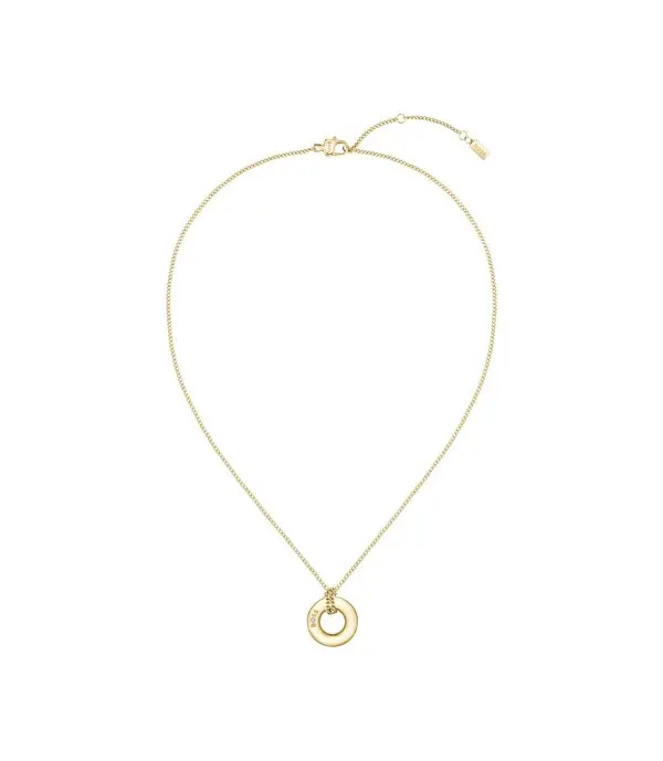 BOSS Gold-tone Necklace With Logo Hoop - Assorted Pre Pack