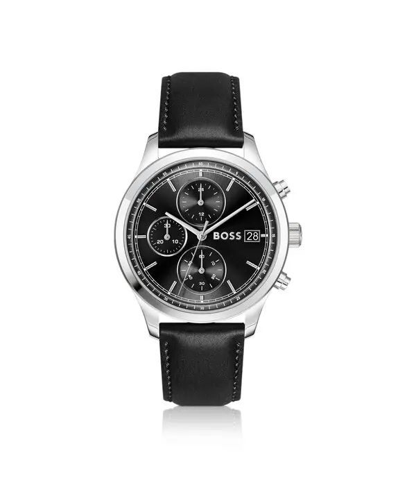 BOSS Stratus Chronograph Watch With Leather Strap - Assorted Pre Pack