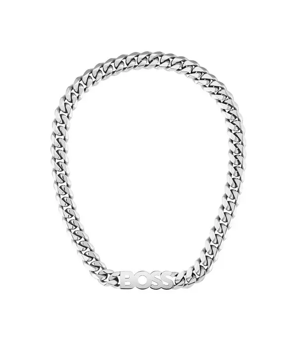 BOSS Logo Plate Curb Chain Necklace - Assorted Pre Pack