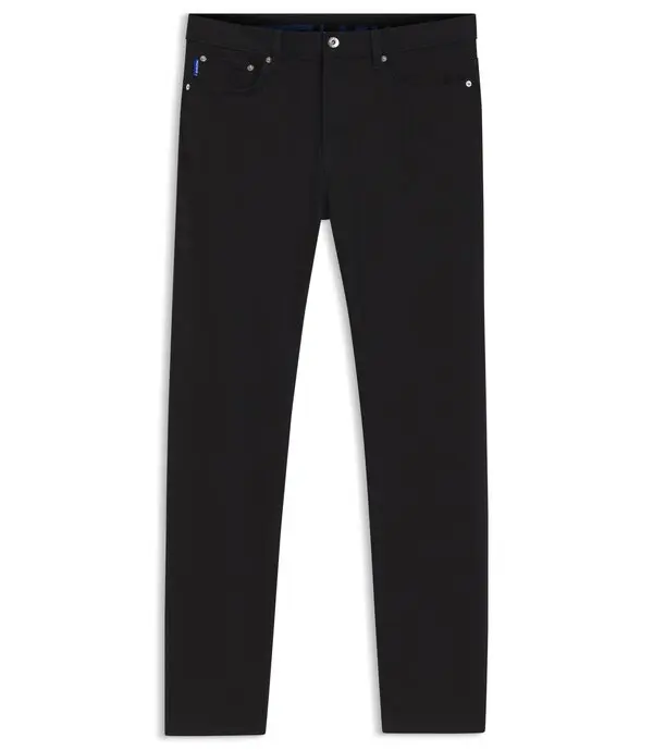 Hugo Slim-fit Jeans In Stretch Denim - Black
