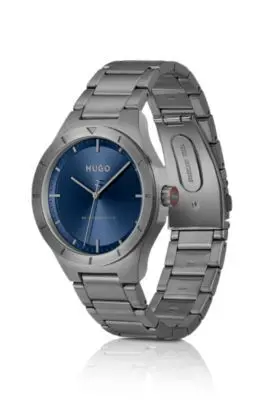 Hugo Bracelet Watch With Blue Dial