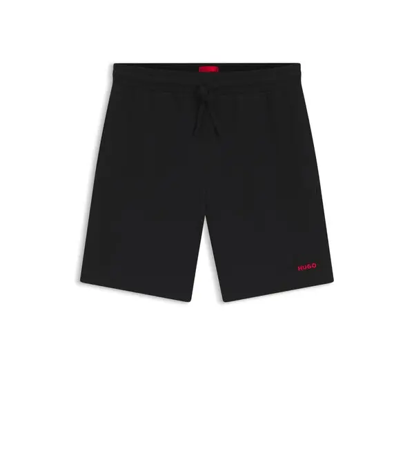 Hugo Embroidered-logo Pyjama Shorts - Black