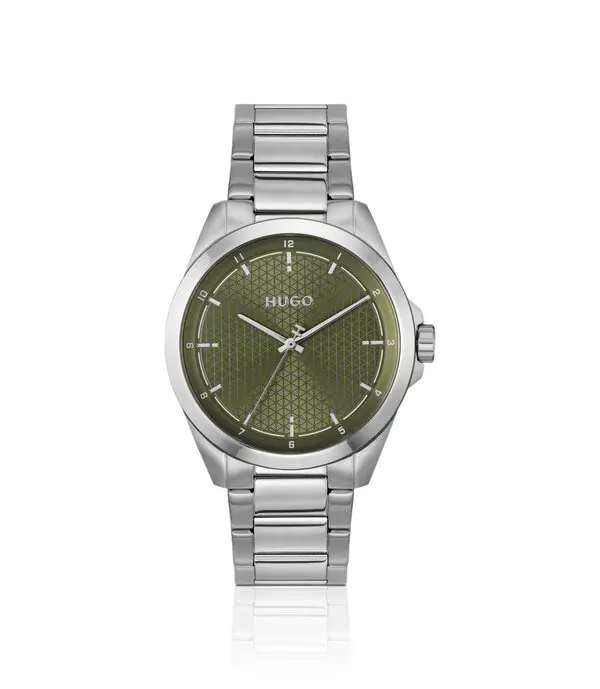 Hugo Seam Stainless-steel Watch With Textured Dial - Assorted Pre Pack