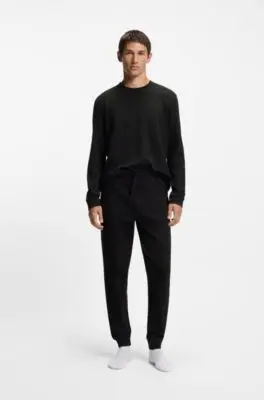 Hugo Waffle-jacquard Pajama Top