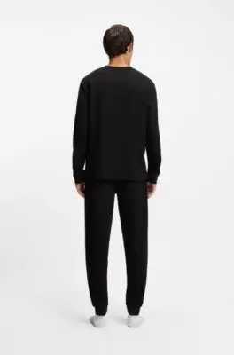 Hugo Waffle-jacquard Pajama Top