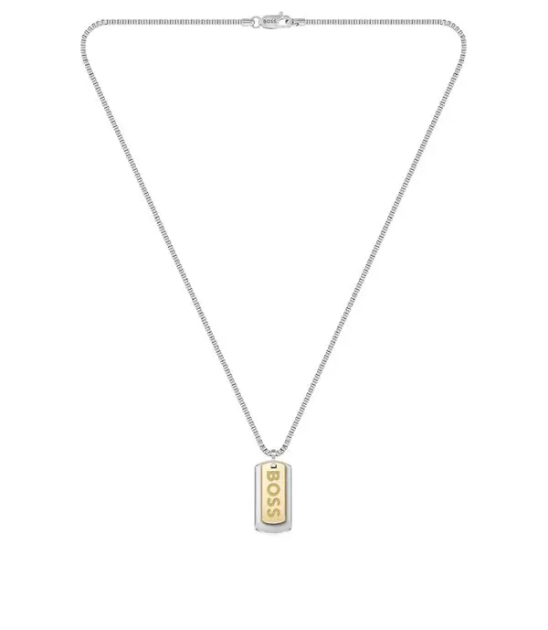 BOSS Box-chain Necklace With Double-tag Pendant - Assorted Pre Pack