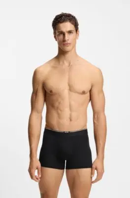 BOSS Three-pack Of Bamboo-blend Boxer Briefs