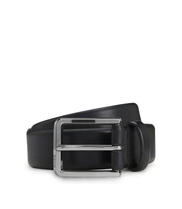 BOSS Italian Leather Belt - Black