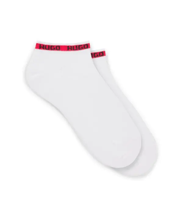 Hugo Two-pack Of Ankle Socks - White