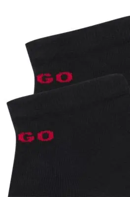 Hugo Two-pack Of Short-length Cotton-blend Socks