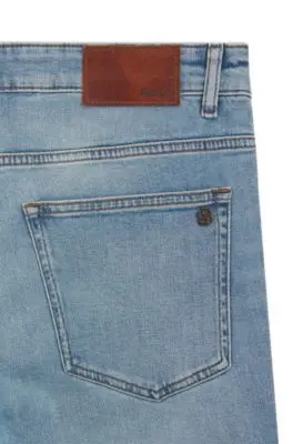 BOSS Delaware Slim-fit Jeans In Comfort-stretch Denim - Blue