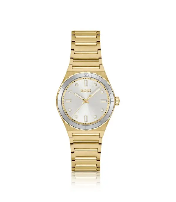 BOSS Crystal-index Watch In Gold-tone Steel - Assorted Pre Pack