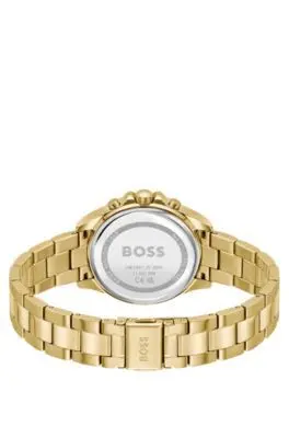 BOSS Alley Gold-tone Watch With Silver-white Dial - Assorted Pre Pack