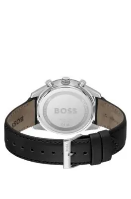 BOSS Leather-strap Watch With Black Dial - Assorted Pre Pack