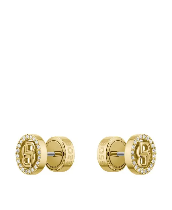BOSS Gold-tone Stud Earrings
