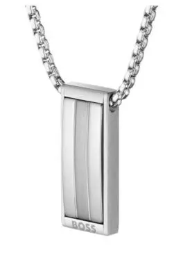 BOSS Silver-tone Necklace With Pendant