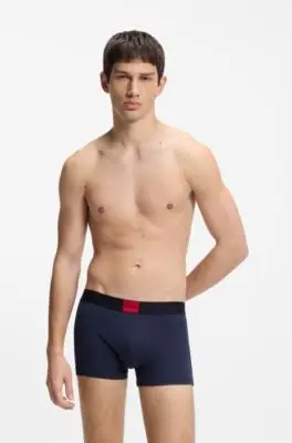 Hugo Three-pack Of Stretch-cotton Trunks