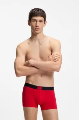 Hugo Three-pack Of Stretch-cotton Trunks
