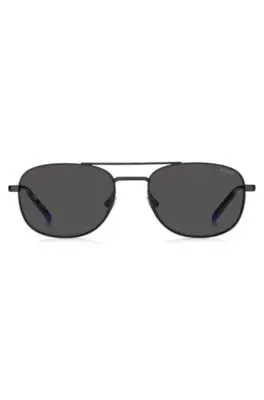 Hugo Sunglasses With Double Bridge And Logo Detailing