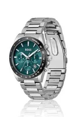 BOSS Link-bracelet Chronograph Watch With Grooved Dial - Assorted Pre Pack