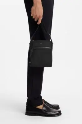 BOSS Reporter Bag With Leather Trims