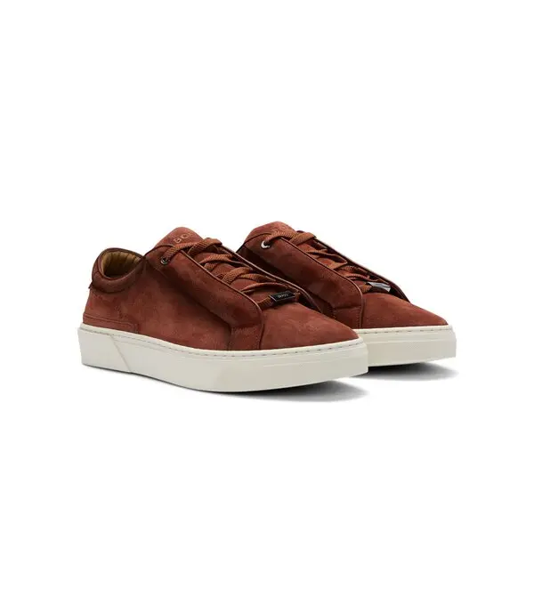 BOSS Gary Suede Trainers - Brown