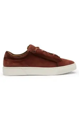 BOSS Gary Suede Trainers - Brown