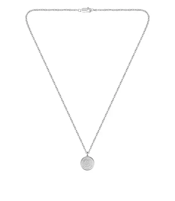 BOSS Silver-tone Necklace With Double B Monogram Medallion - Assorted Pre Pack