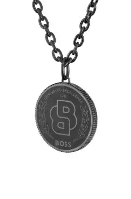 BOSS Monogram Medallion Necklace