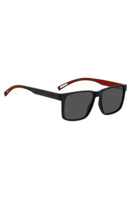 Hugo Eyewear X Vcarb Black Acetate Sunglasses