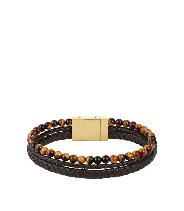 BOSS Bead And Braided Leather Cuff - Assorted Pre Pack