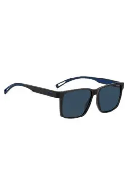 Hugo Acetate Sunglasses With Logo Trims