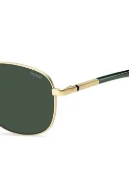 Hugo Gold-tone Sunglasses