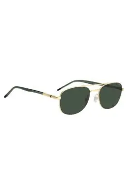 Hugo Gold-tone Sunglasses
