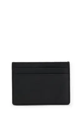 BOSS Card Holder With Foil-emed Logo - Black