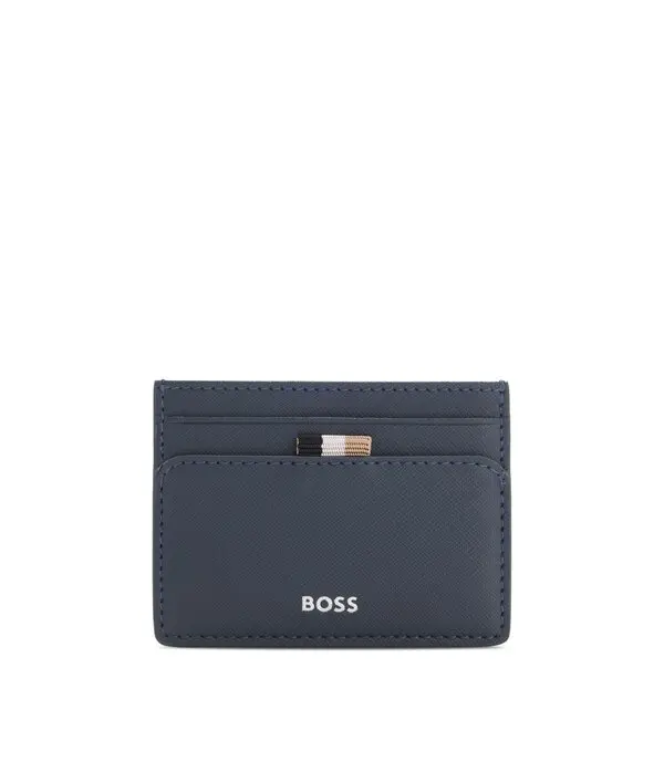 BOSS Card Holder With Foil-emed Logo - Light Blue