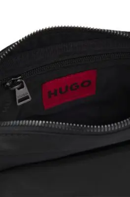Hugo Twill Crossbody Bag With Logo