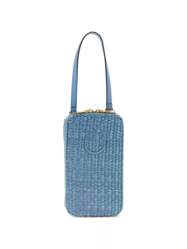 Pinko Love Birds Diamond Braided Smartphone Holder - Blue