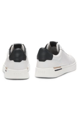 BOSS Leather Trainers With Logo Detail