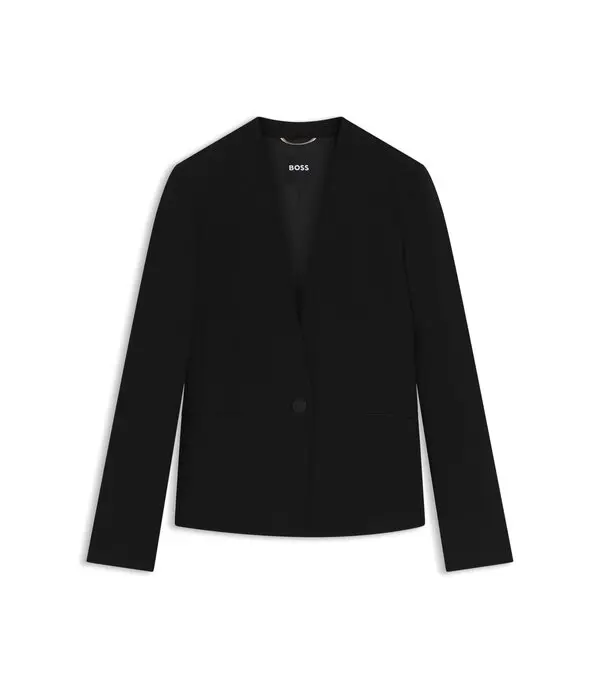 BOSS Regular-fit Blazer With Button Hardware