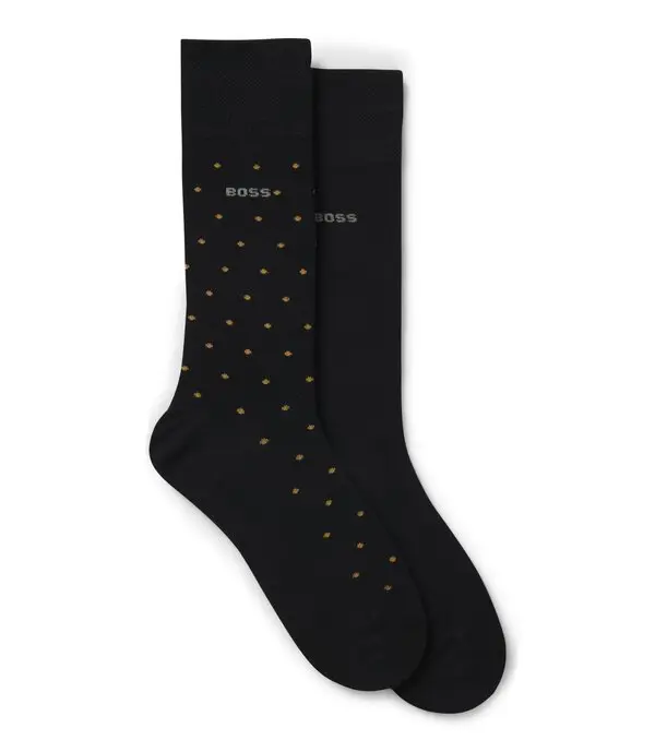 BOSS Regular-length Socks Two-pack - Black