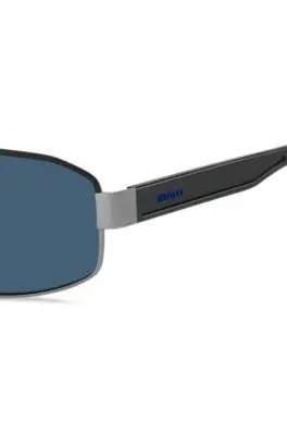 Hugo Logo Double Bridge Sunglasses