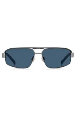 Hugo Logo Double Bridge Sunglasses
