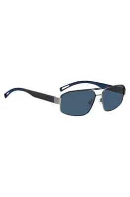 Hugo Logo Double Bridge Sunglasses