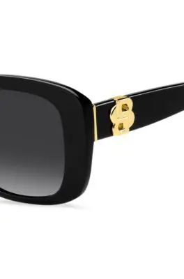 BOSS Square Sunglasses With Double B Monogram