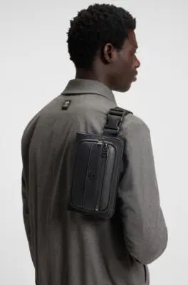 Hugo Grained Belt Bag With Logo