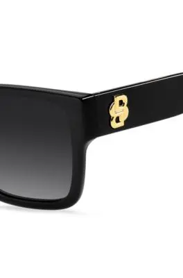 BOSS Acetate Sunglasses With Double B Monogram