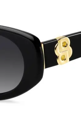 BOSS Acetate Sunglasses With Double B Monogram