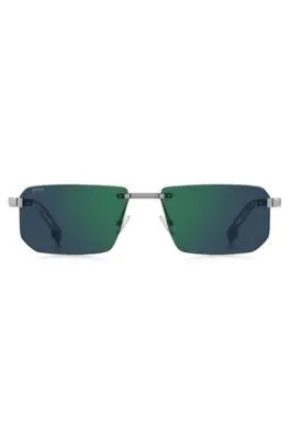BOSS Rimless Sunglasses With Double B Monogram